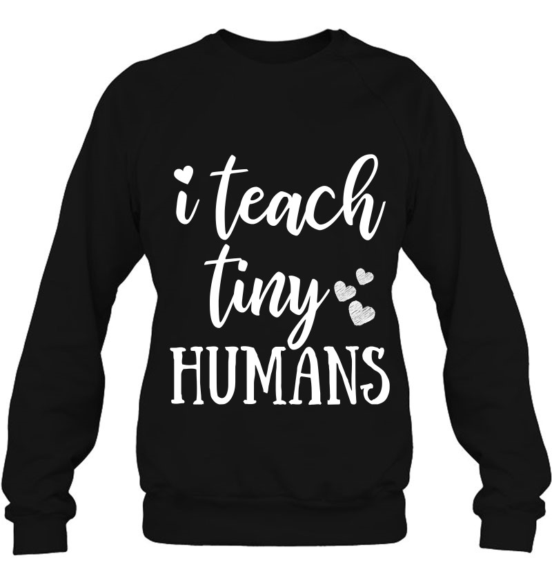 I Teach Tiny Humans Back To School Preschool Kinder Teacher - Hersmiles