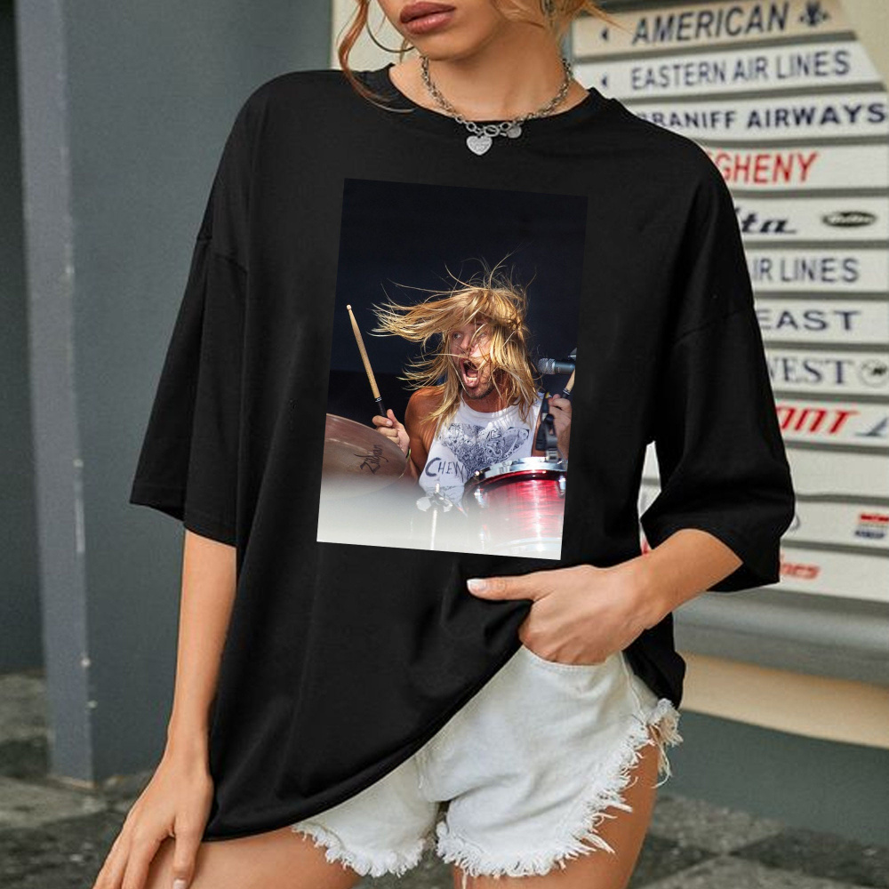 Legend Drummer Taylor Hawkins Hawk T-Shirt - Hersmiles