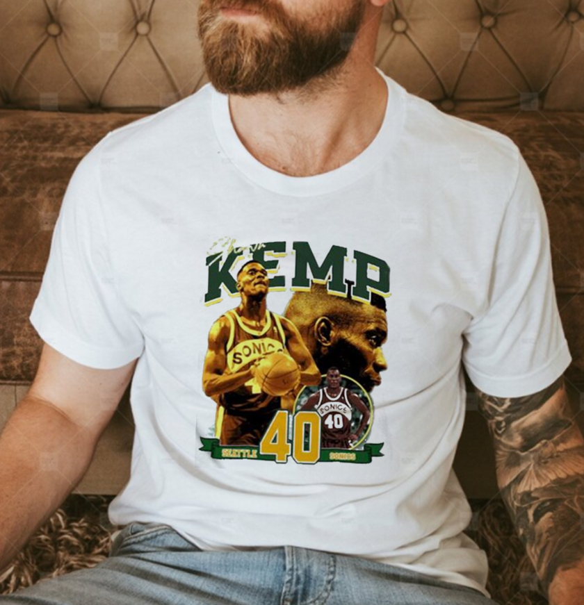 Shawn Kemp The Reignman Bootleg Rap Style Vintage Retro 80s 90s T-Shirt ...