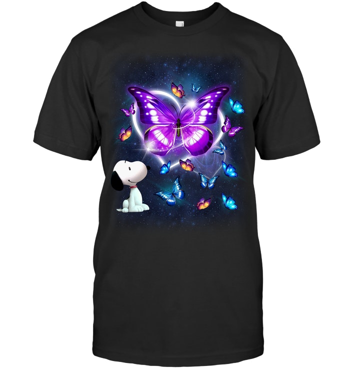 Snoopy Butterflies Shirt - Hersmiles
