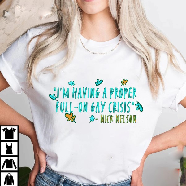 Nick Nelson Quotes Heartstopper Tshirt - Hersmiles