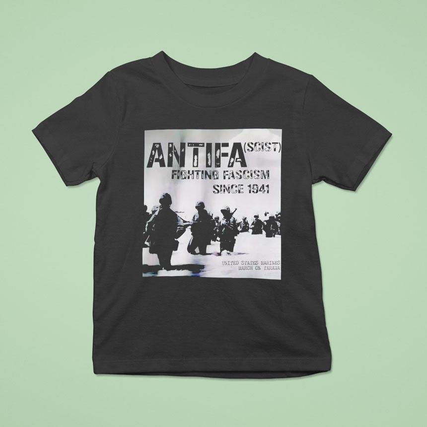 Anti Fascist Fighting Fascism Since 1941 Shirt - Hersmiles