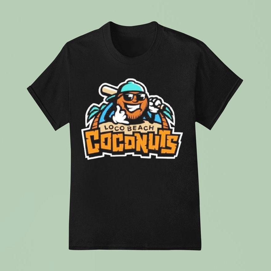 Banana Ball Team Loco Beach Coconuts Logo Shirt - Hersmiles