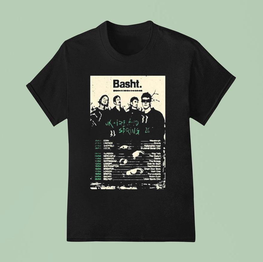Basht. Uk And Ireland Tour Spring 2026 Dates Shirt - Hersmiles