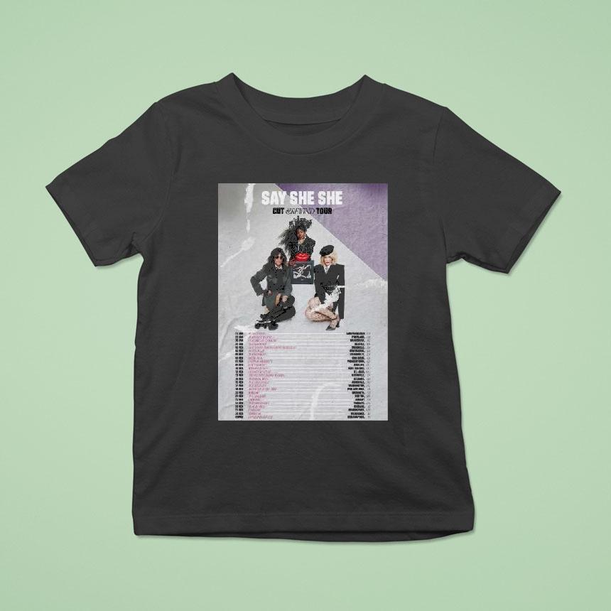 Say She She Cut And Rewind Us Tour 2026 Shirt - Hersmiles