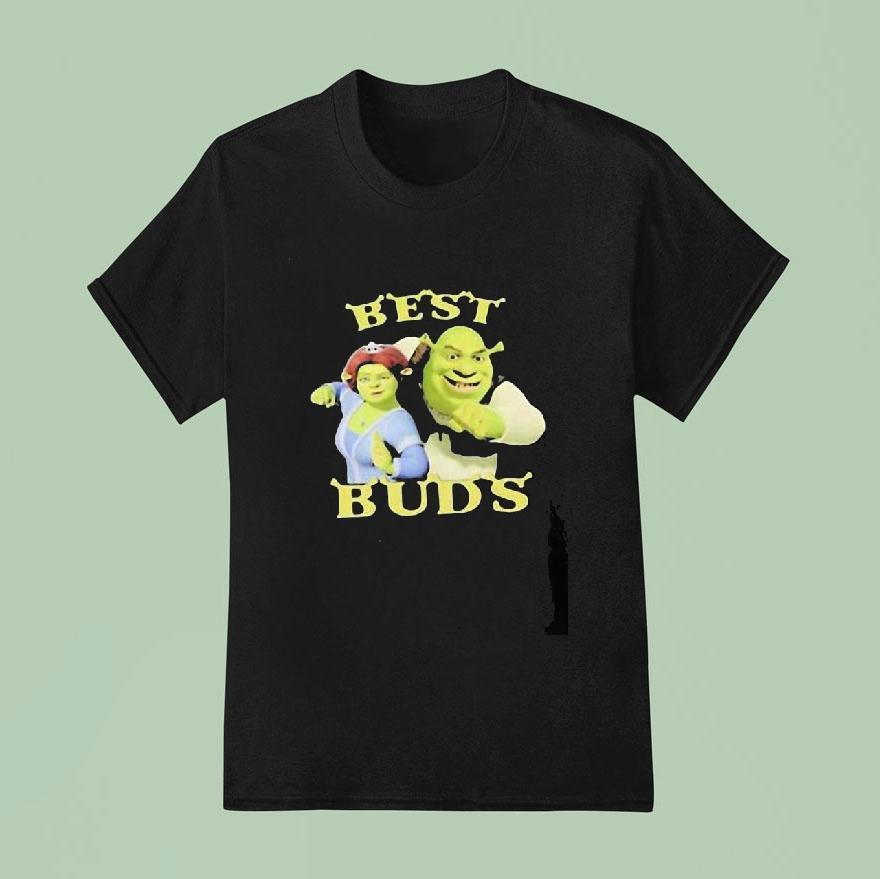 Shrek Fiona And Shrek Best Buds Shirt - Hersmiles